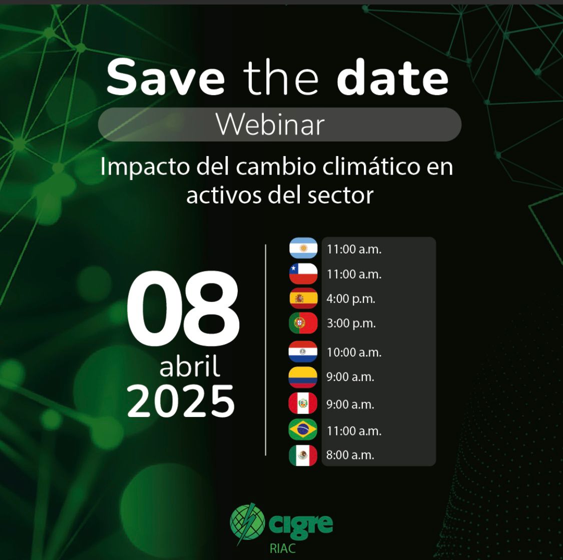 Webinar CIGRE – RIAC 2025 – Comité Nacional
